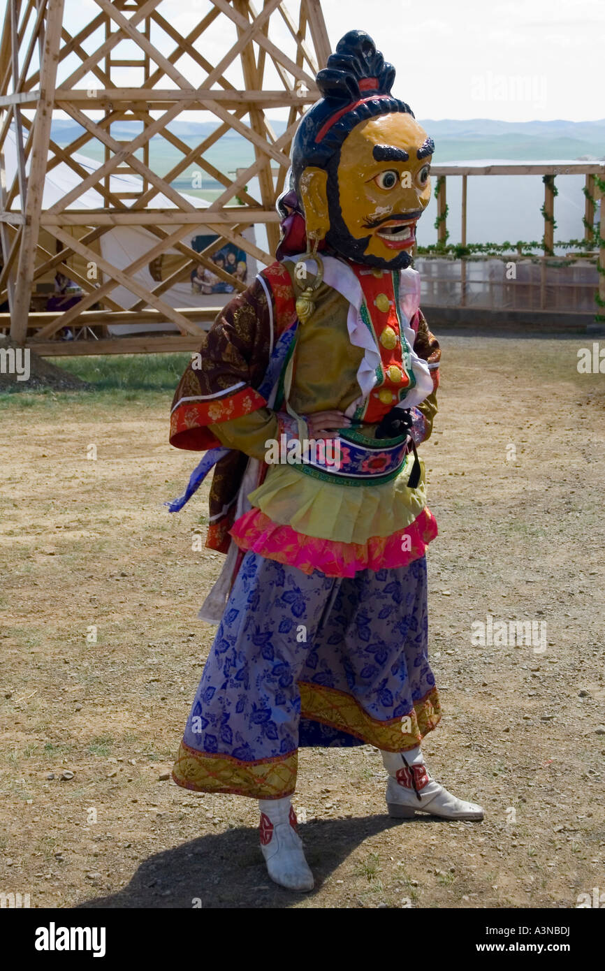 Tsam dancer from Mongolia Stock Photo - Alamy