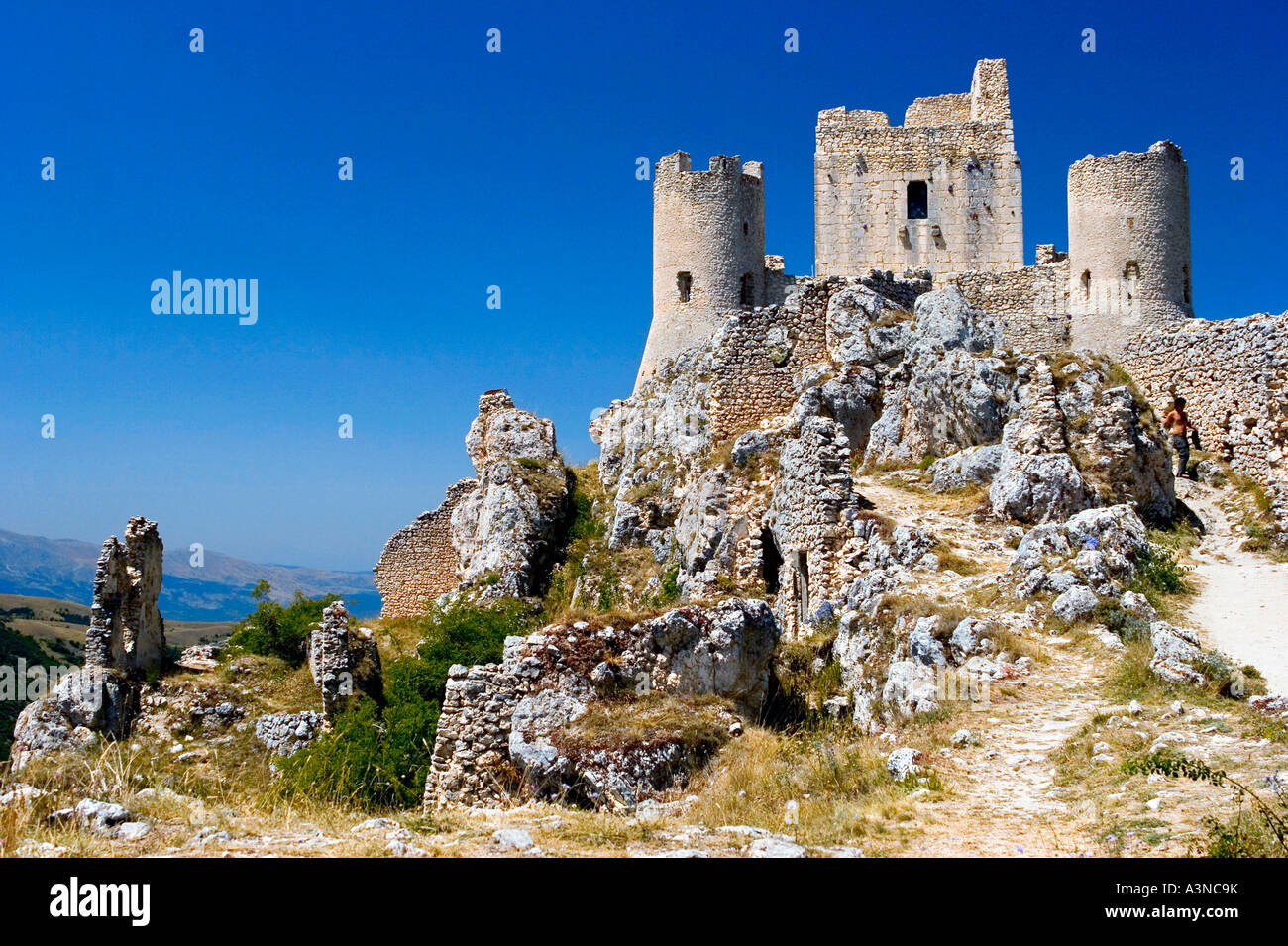 Castle Rocca Calascio Stock Photo - Alamy