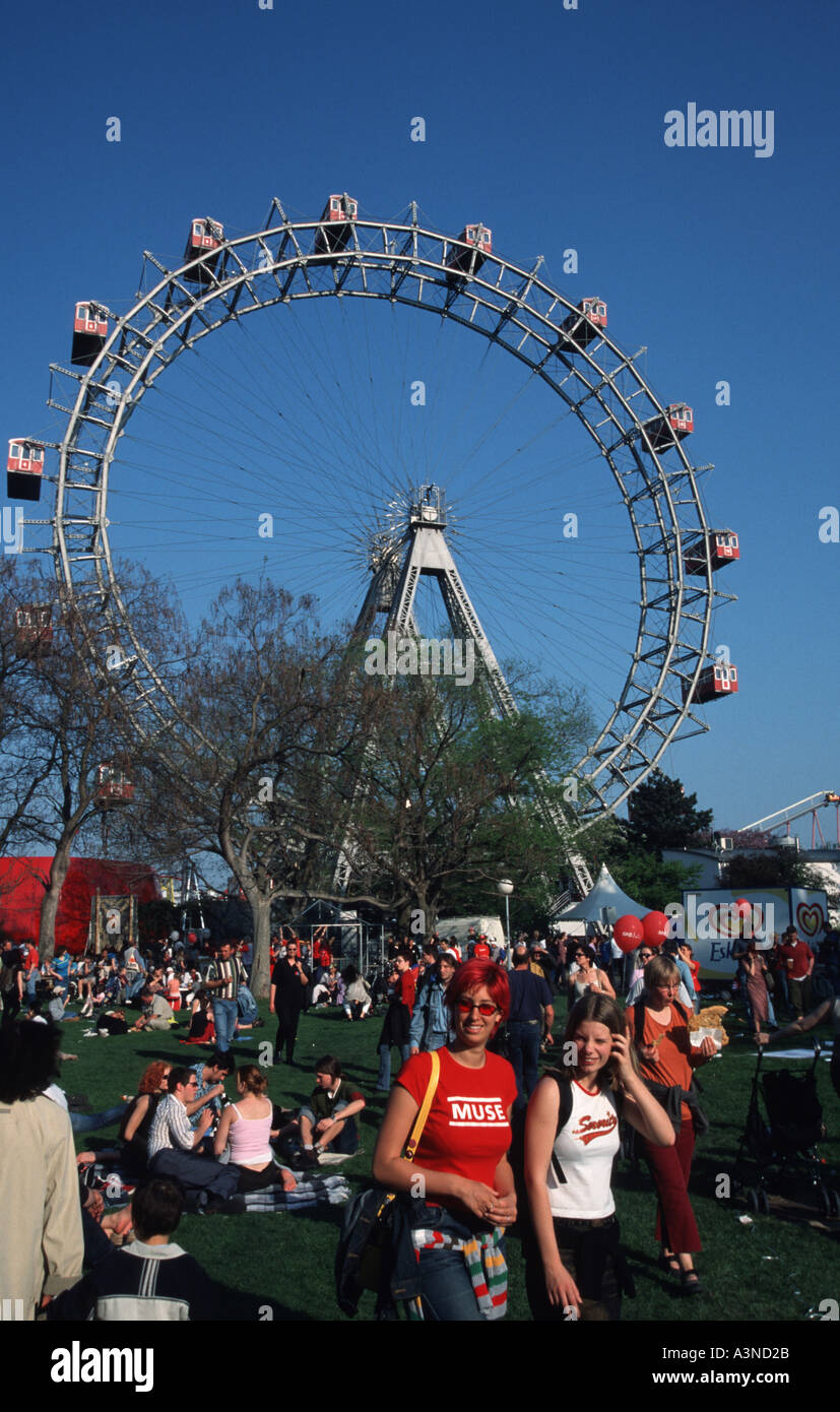 celebration , giant wheel prater vienna Stock Photo - Alamy