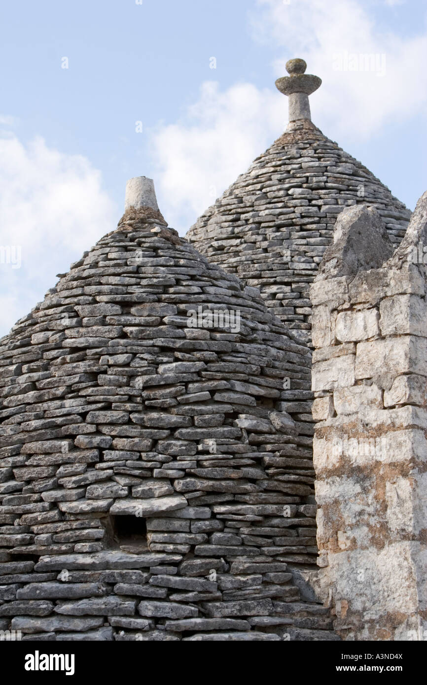 trulli rooves, Alberobello, Puglia, Italy Stock Photo - Alamy