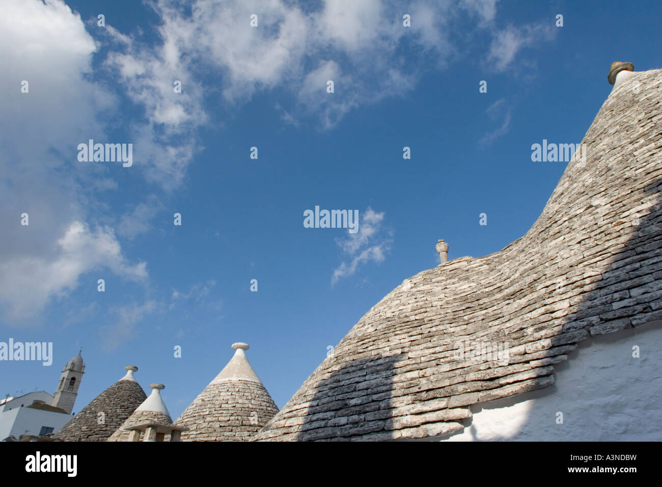 Rooves of trulli house in Alberobello, Puglia, Italy Stock Photo - Alamy