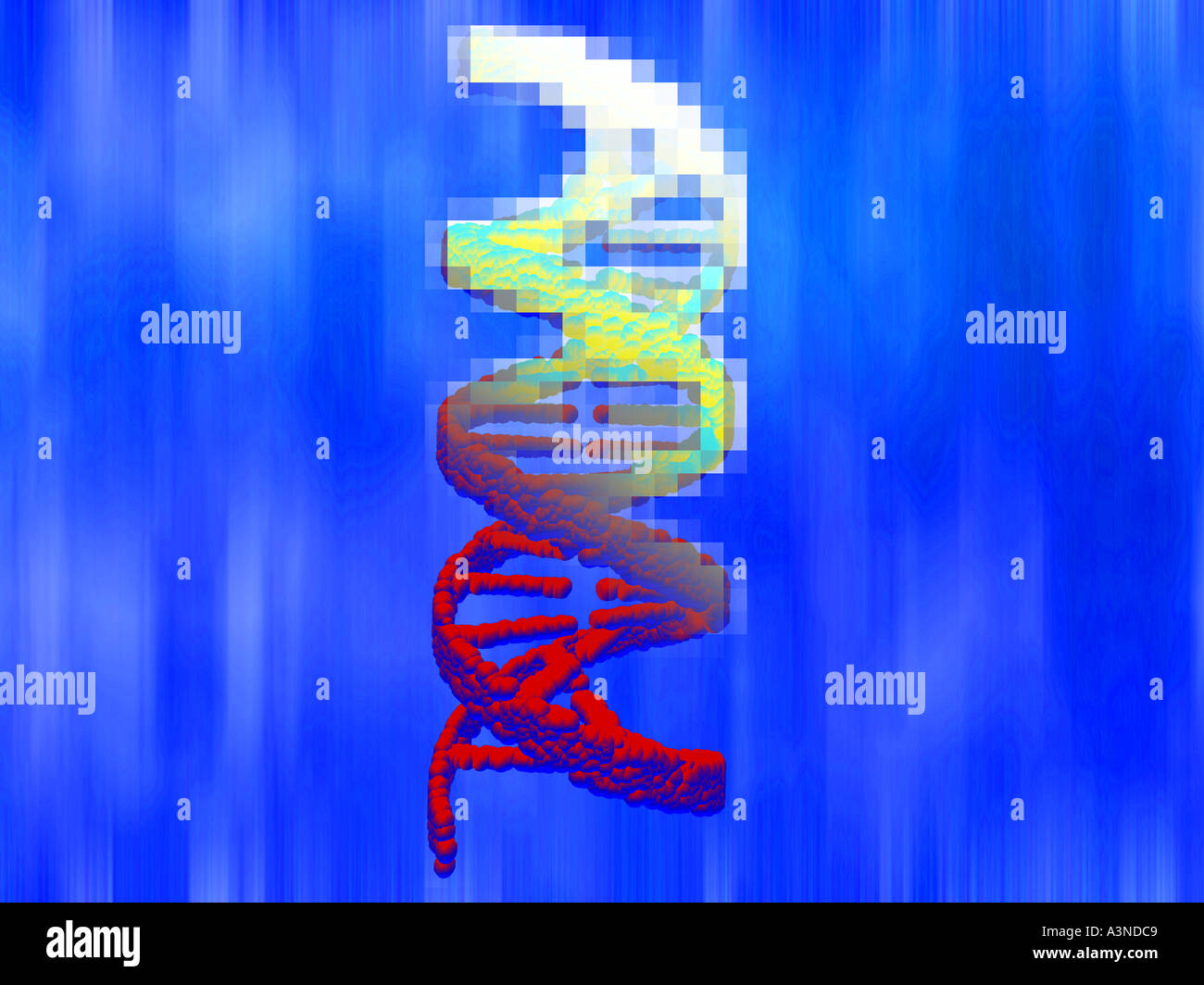 Dna double helix sketch hi-res stock photography and images - Alamy