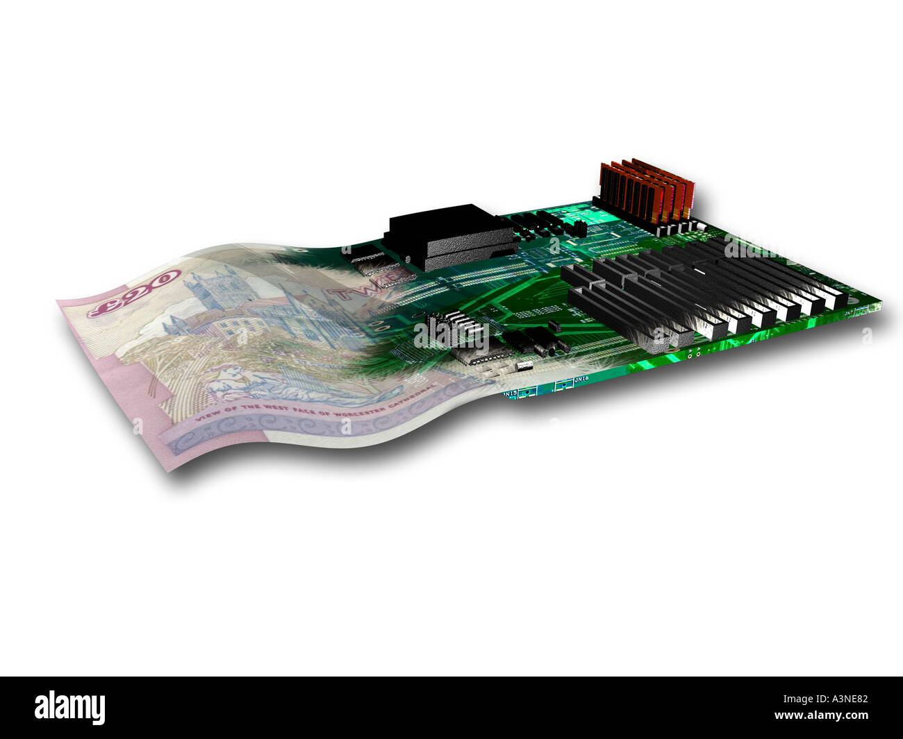money from computers Stock Photo - Alamy