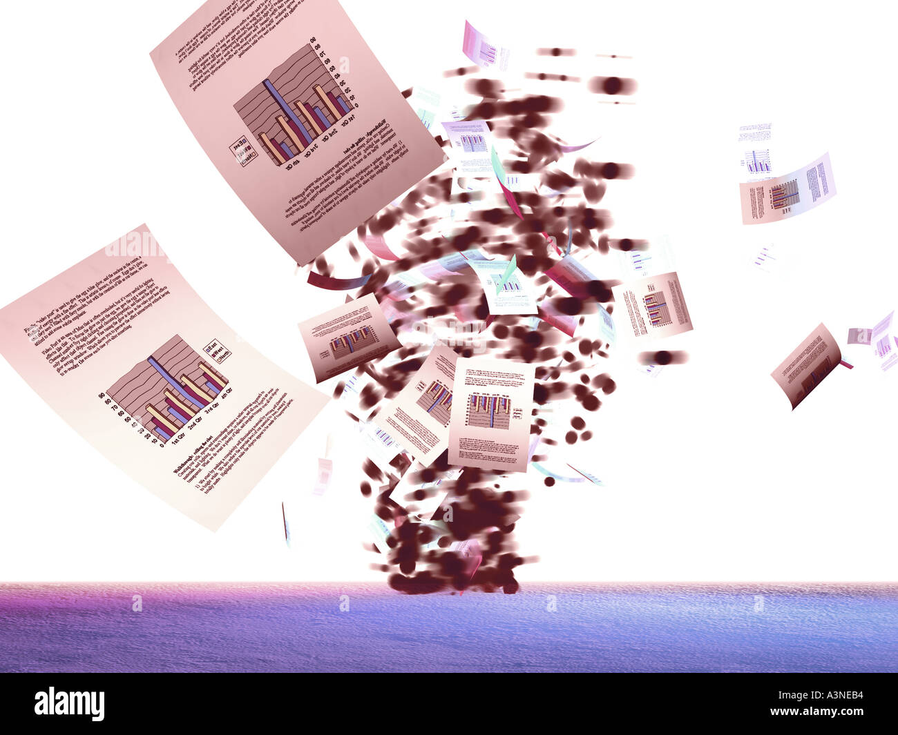 vortex of paper Stock Photo - Alamy