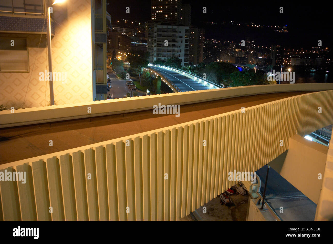 Walkway at nightime in Monaco walking , path, night time, monaco ...
