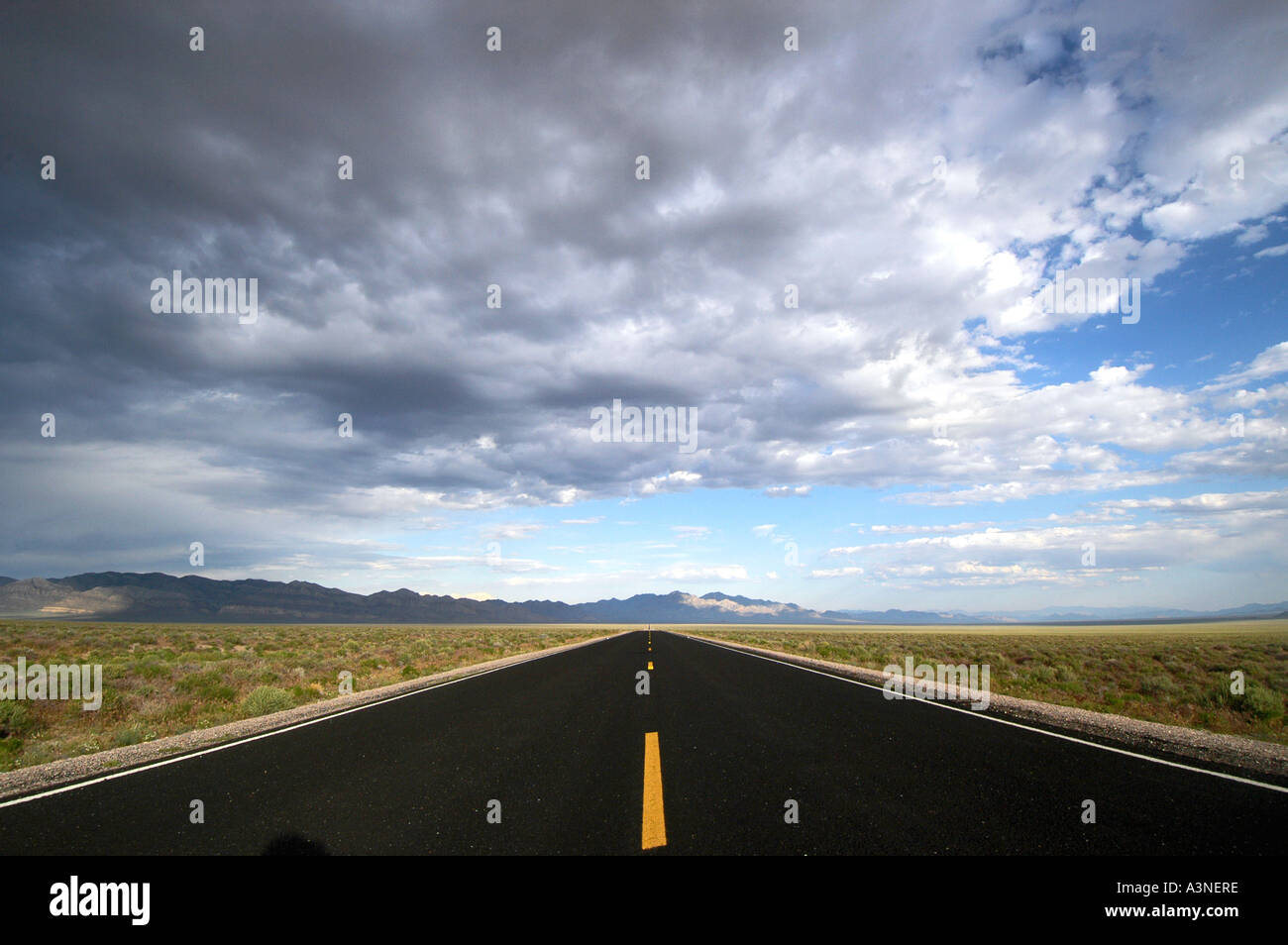 Extra Terrestrial Highway near Area 51 Nevada USA Stock Photo - Alamy
