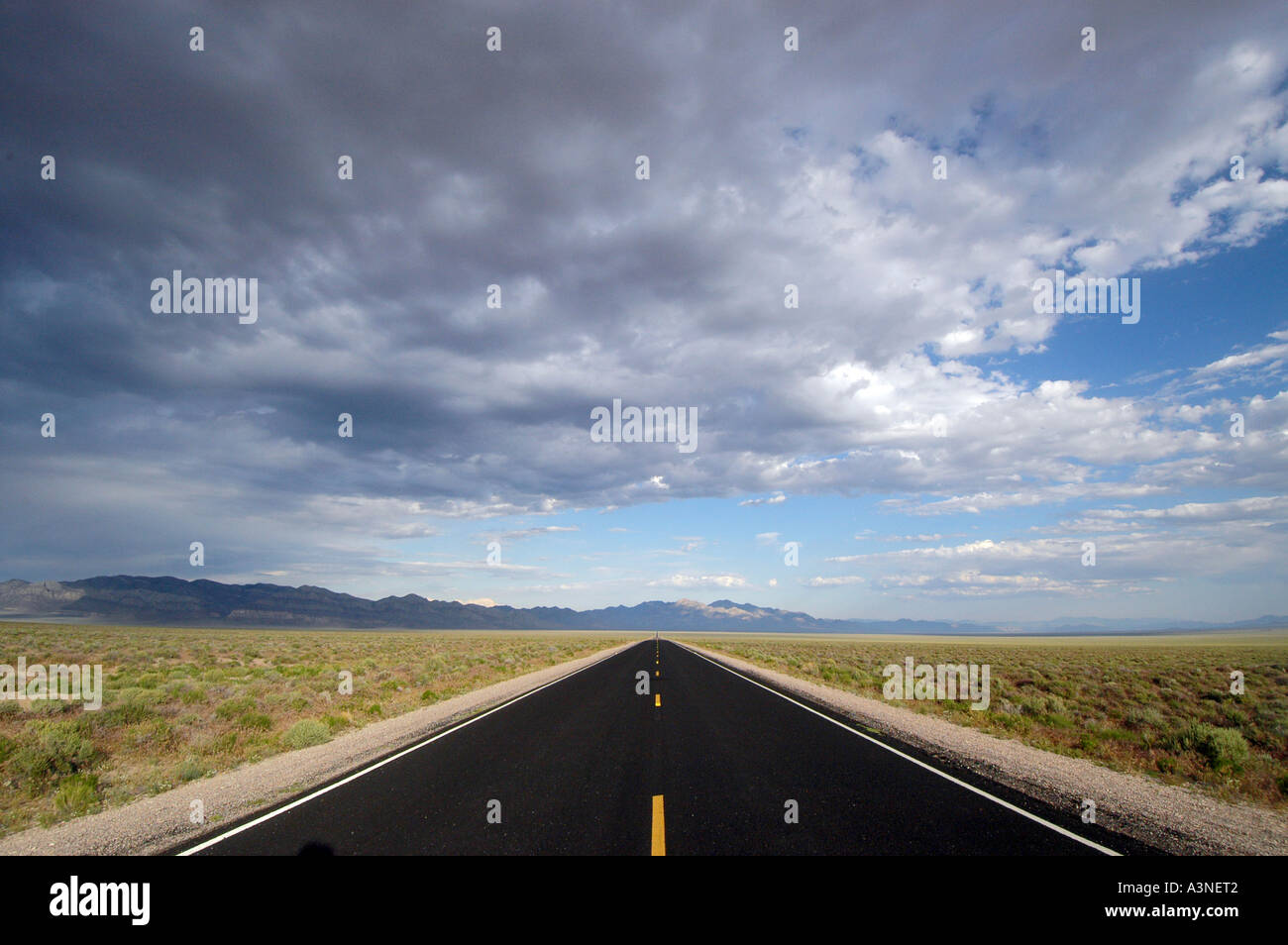 Extra Terrestrial Highway near Area 51 Nevada USA Stock Photo - Alamy