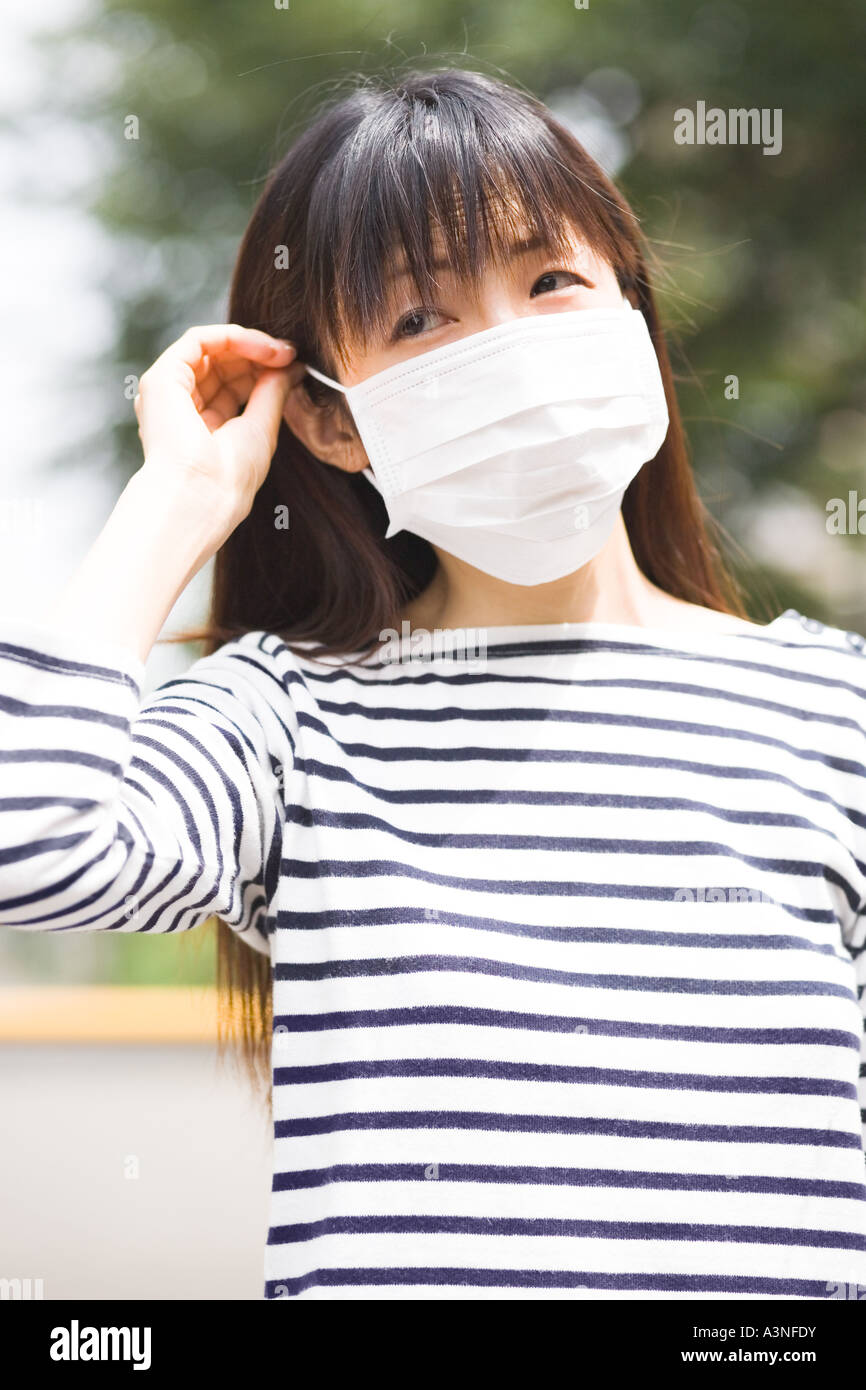 A woman wearing mask Stock Photo - Alamy