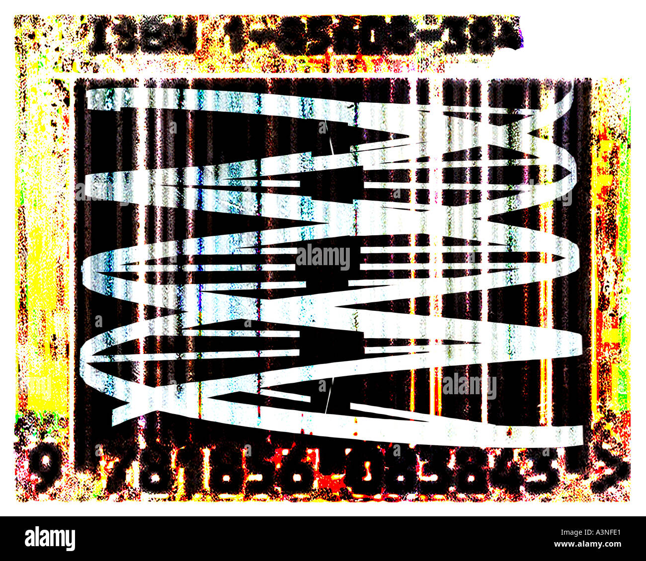 dna bar code overlayed Stock Photo - Alamy