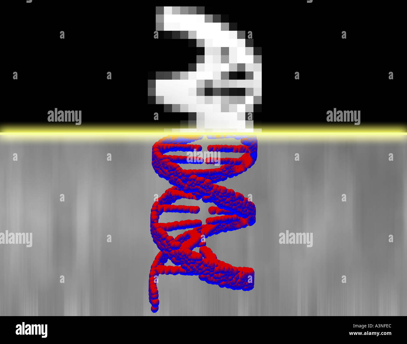 Dna double helix sketch hi-res stock photography and images - Alamy