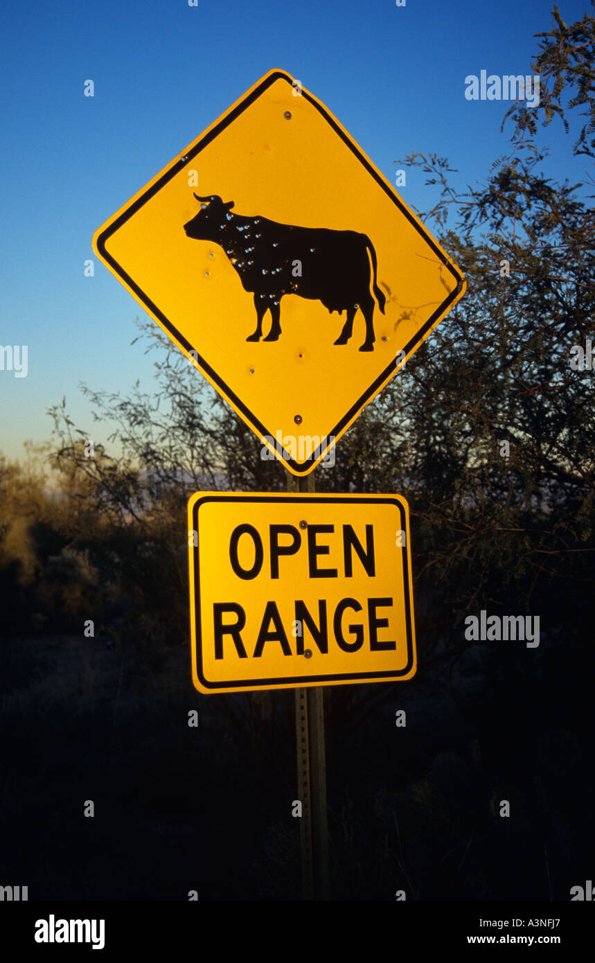 Road sign, Arizona Stock Photo - Alamy