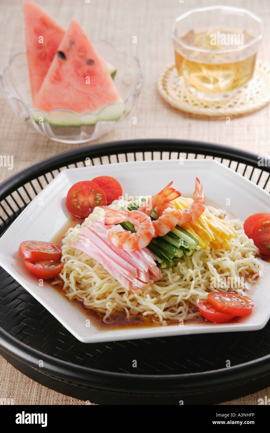 Japanese cold noodles Stock Photo - Alamy