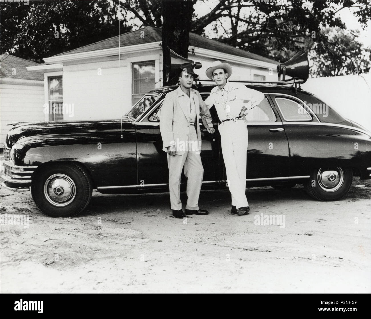 HANK WILLIAMS US Country & Western musician with singer Mel Foree in ...