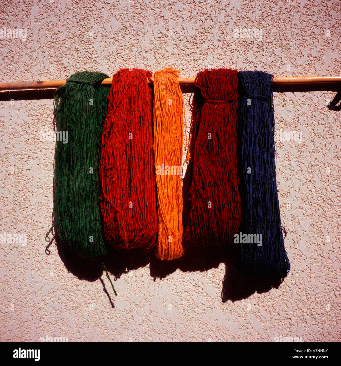 Coloured wool Stock Photo - Alamy