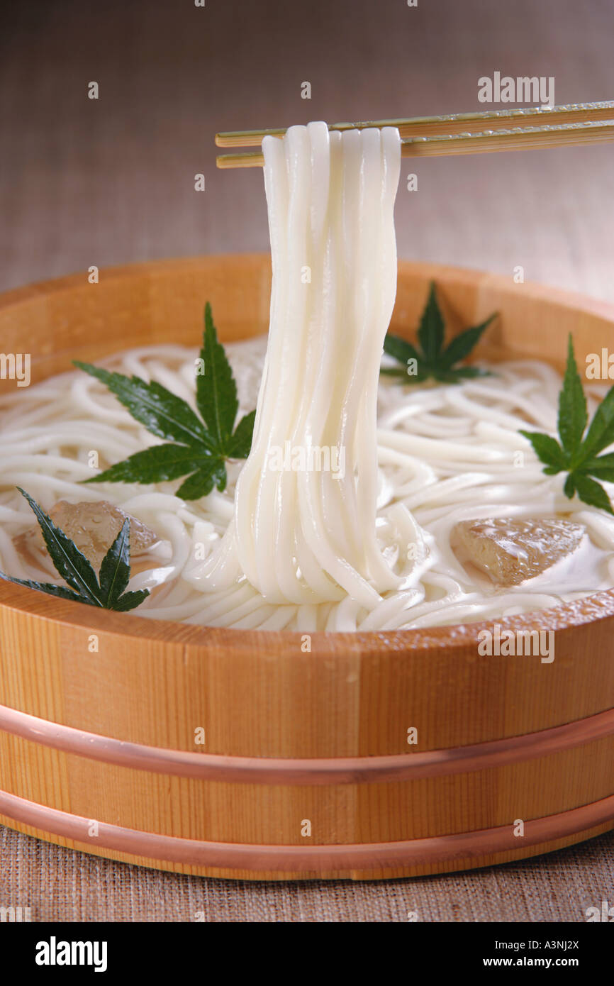 Japanese Wheat Noodles Stock Photo - Alamy