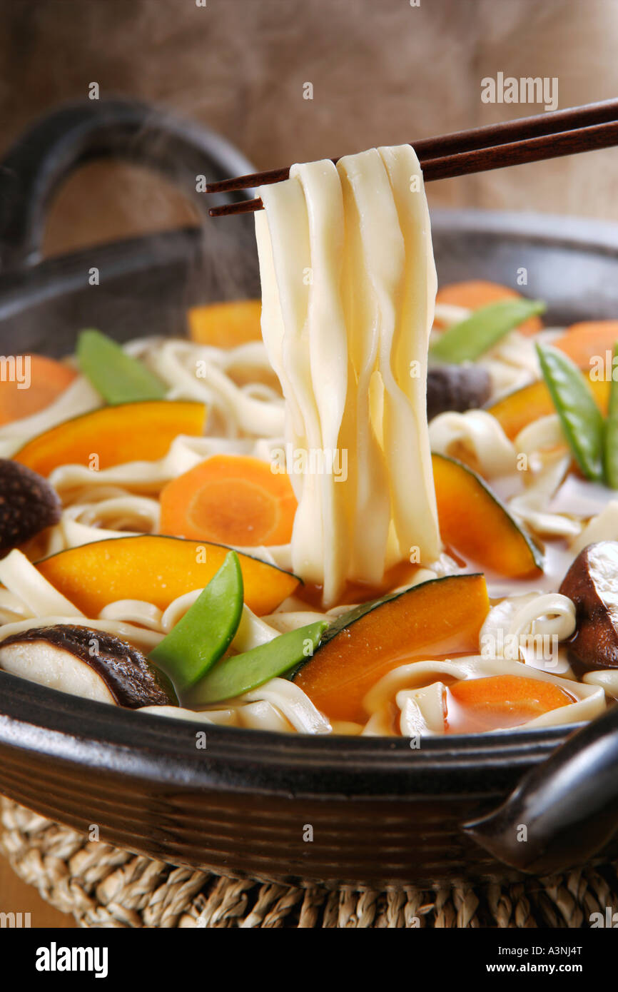 Japanese Wheat Noodles Stock Photo - Alamy