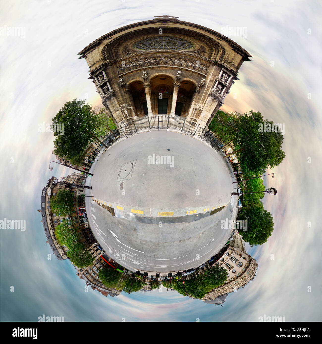 360 degrees panoramic view paris hi-res stock photography and images ...