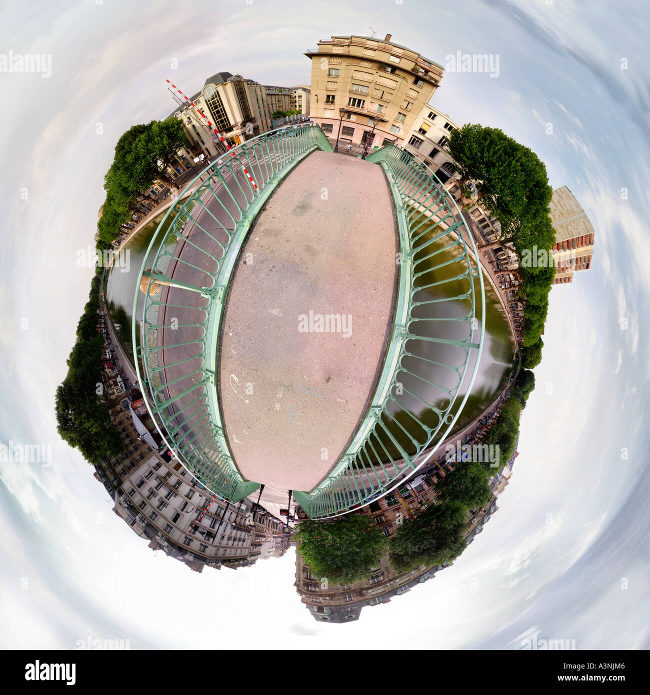 360 degrees panoramic photo of paris france Stock Photo - Alamy