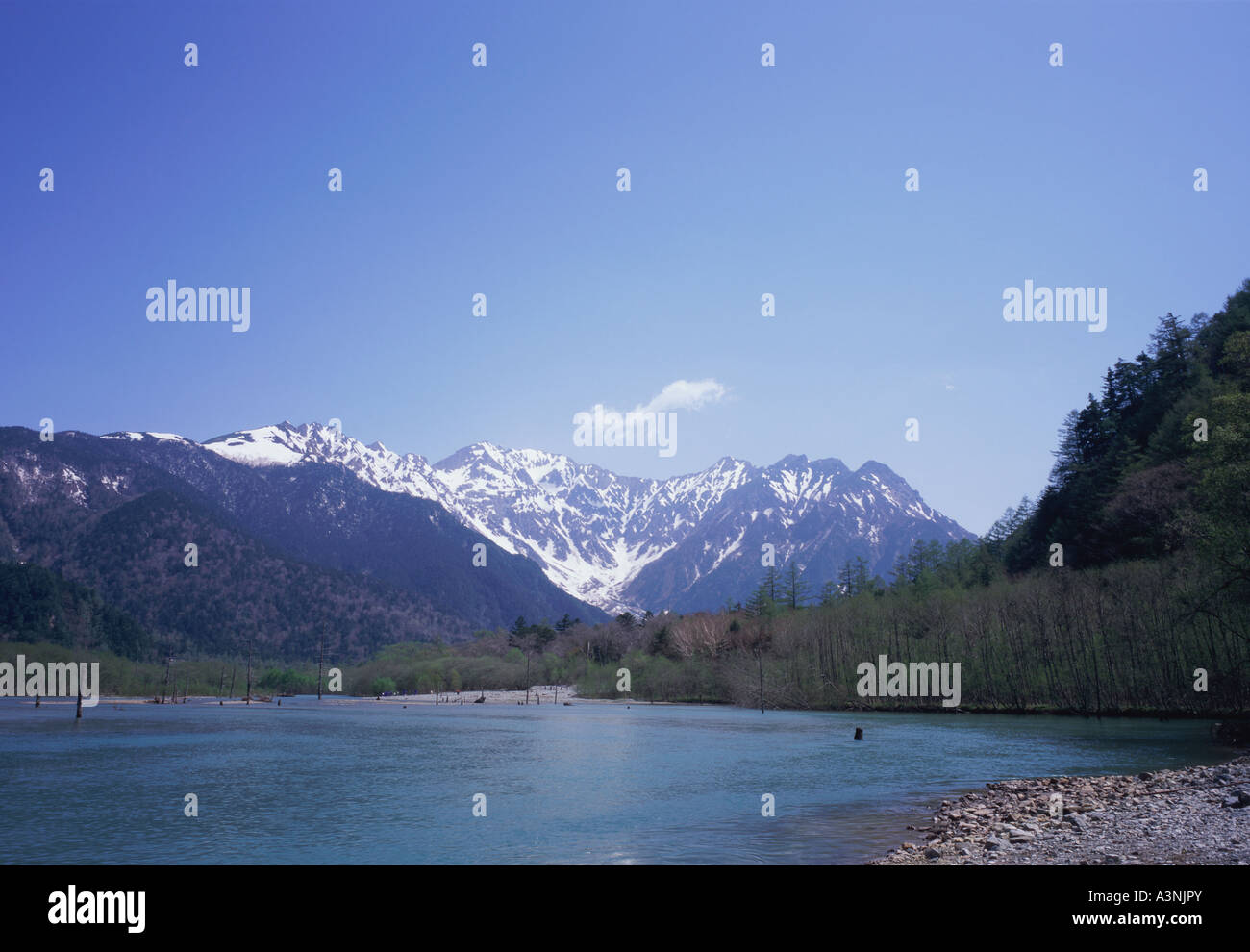 Azusa River in Kamikochi Nagano Prefecture Japan Stock Photo - Alamy