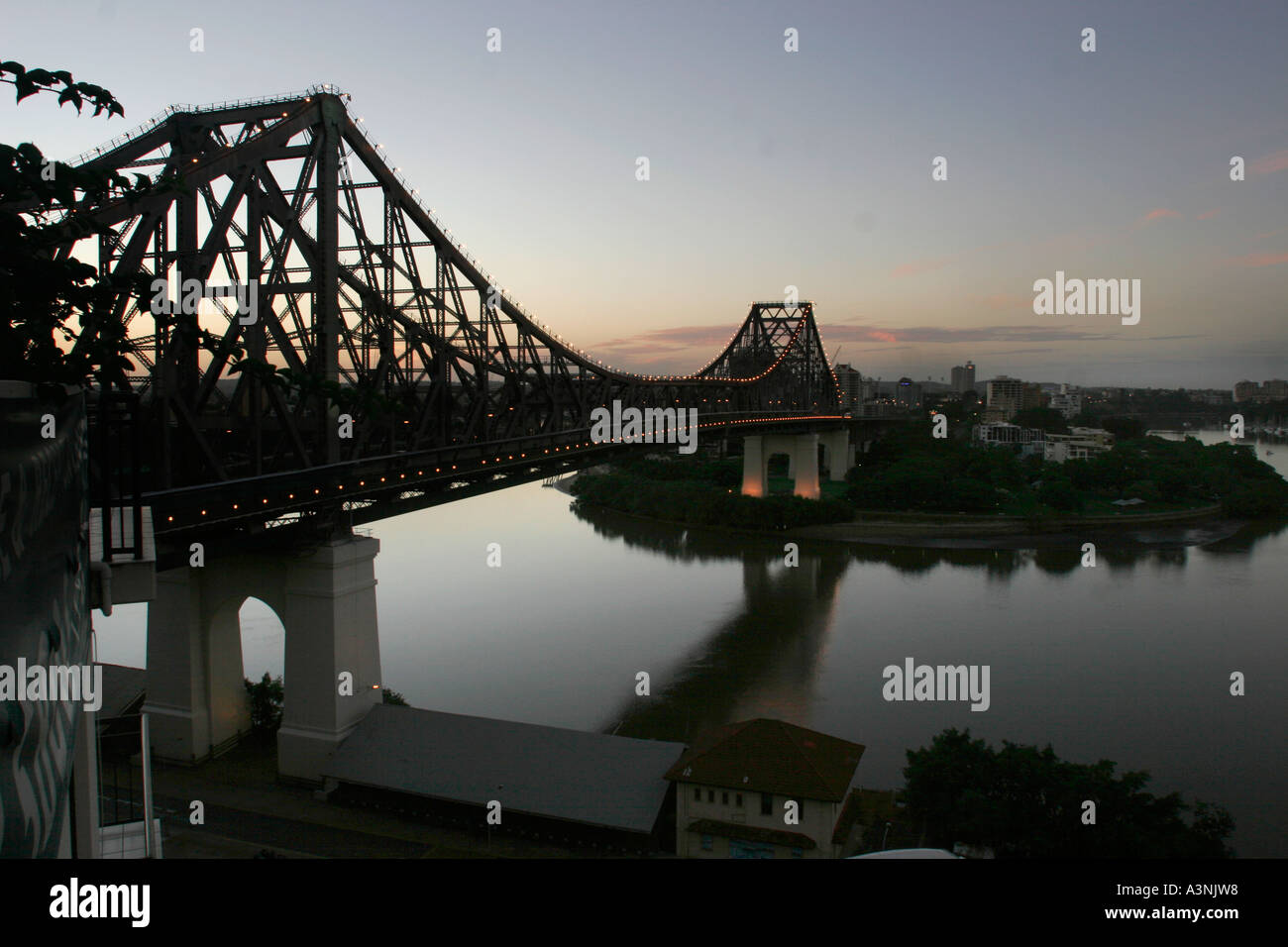 The Storey Bridge on Brisbane River Stock Photo - Alamy