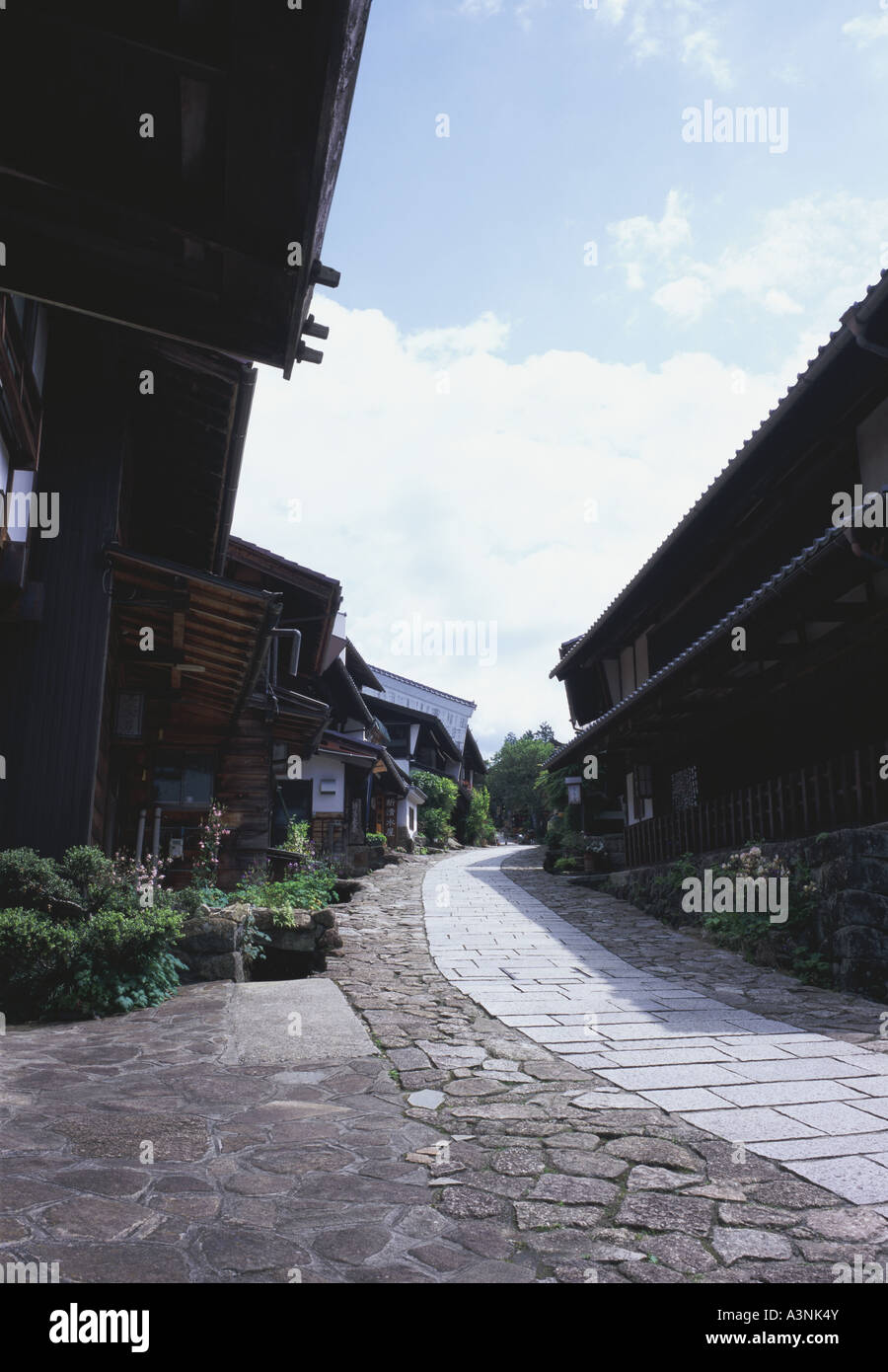 Town street in Magome Gifu Prefecture Japan Stock Photo - Alamy