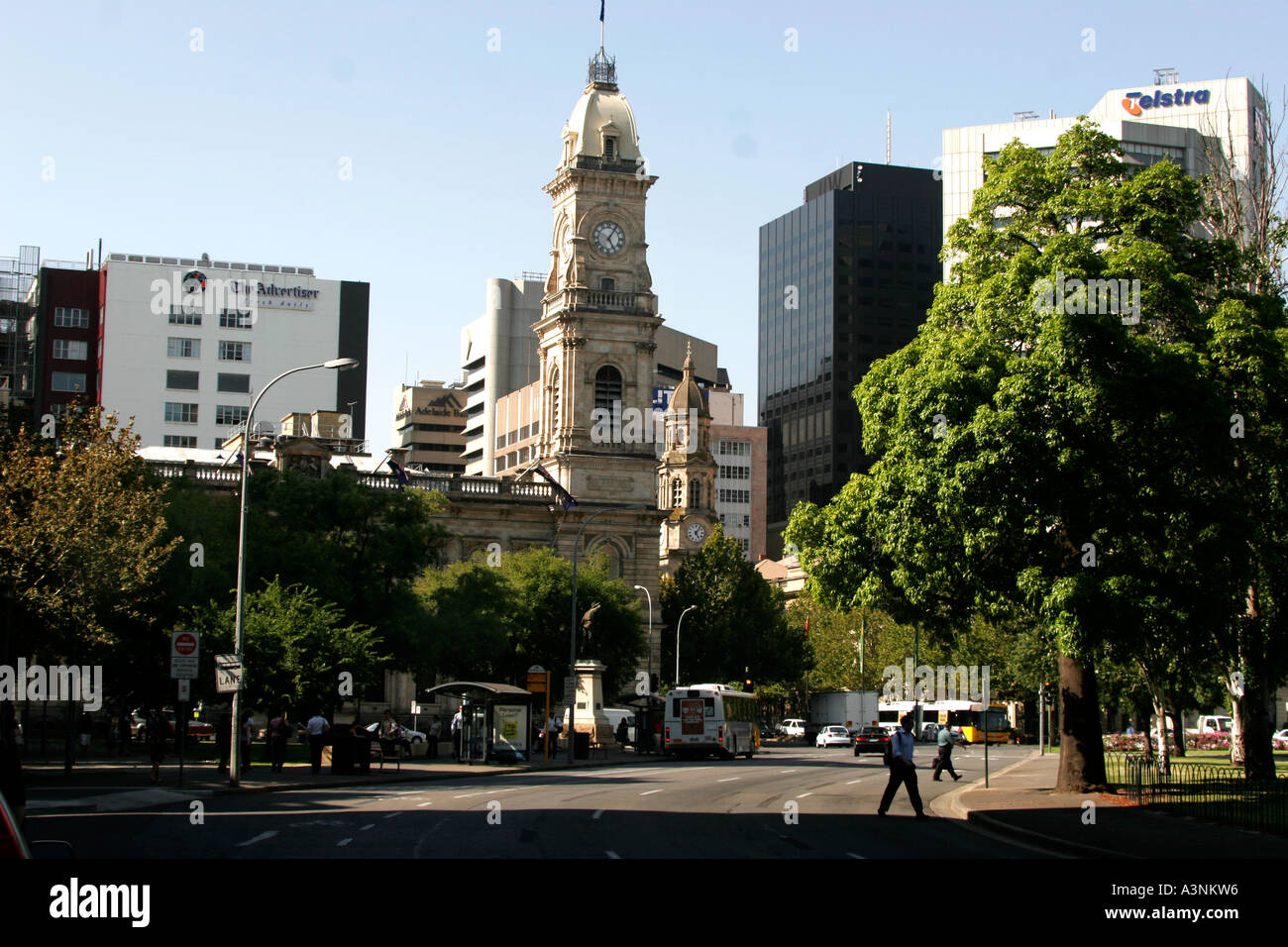 Adelaide's Victoria Park with Flinders and King William streets A mix ...