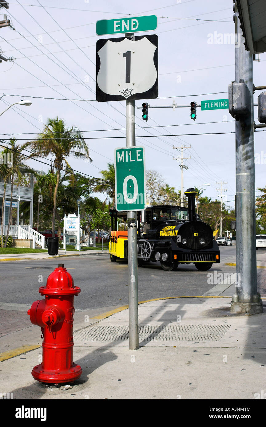 Us 1 key west road hi-res stock photography and images - Alamy
