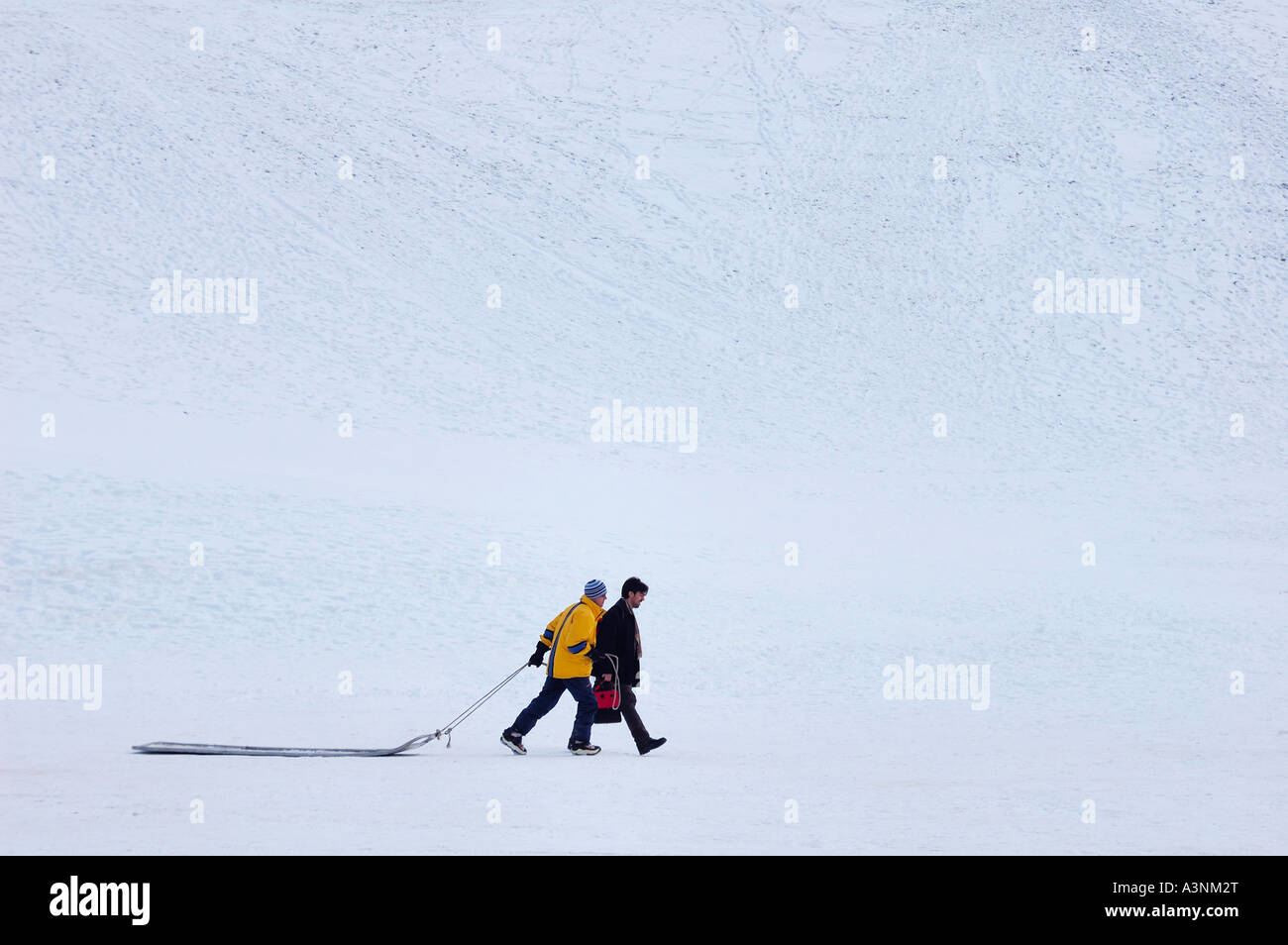 Dragging a sled hi-res stock photography and images - Alamy