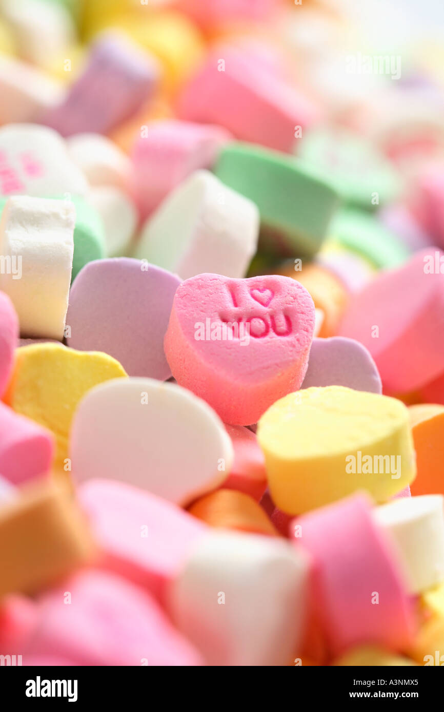 I Love You Candy Stock Photo - Alamy