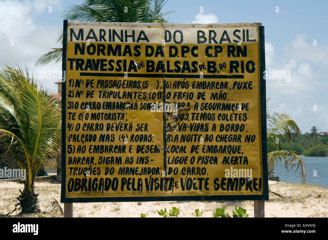 Sign 'Marinha do Brazil' / Natal Stock Photo - Alamy