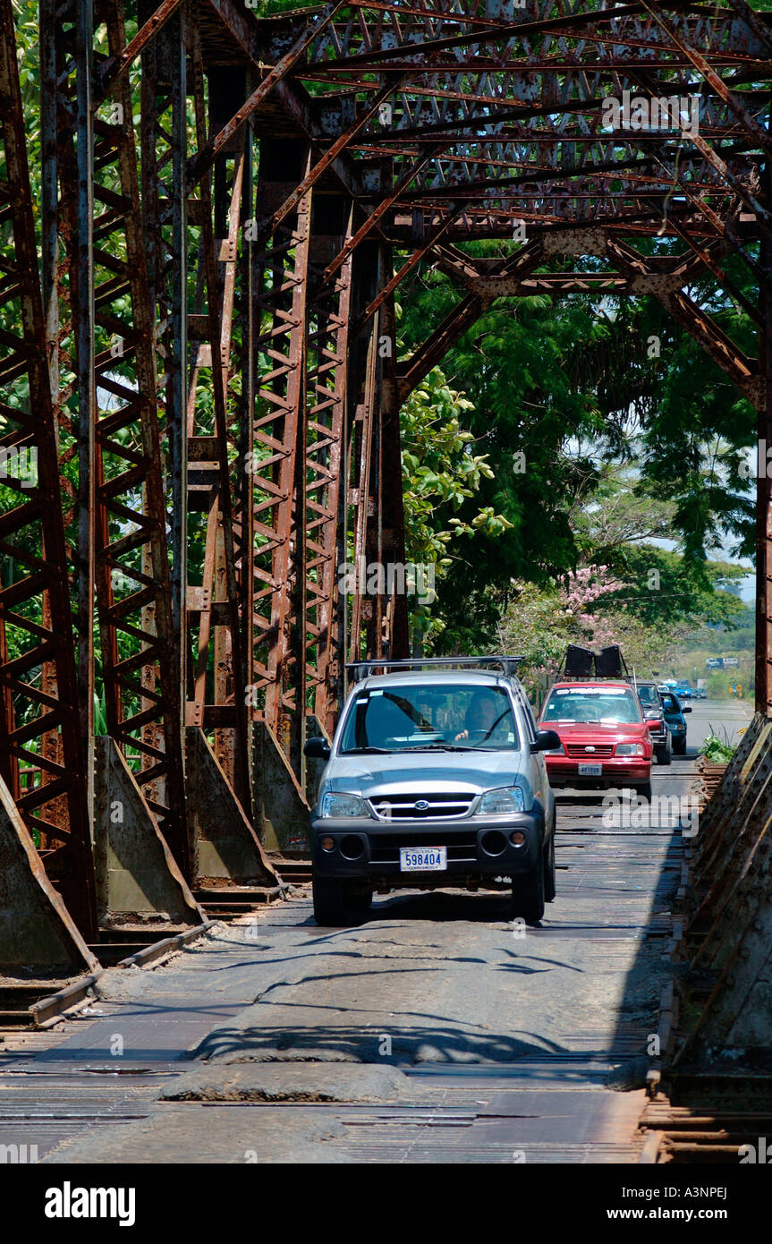 Cars on bridge Stock Photo - Alamy