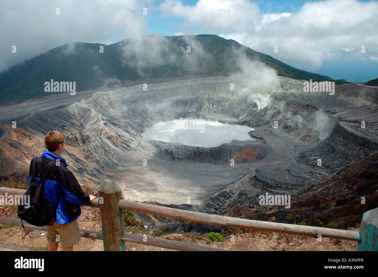 Volcano Poas Stock Photo - Alamy