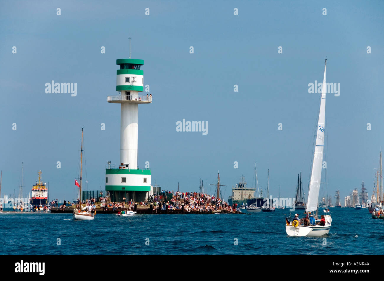 Bay of Kiel / Lighthouse Stock Photo - Alamy