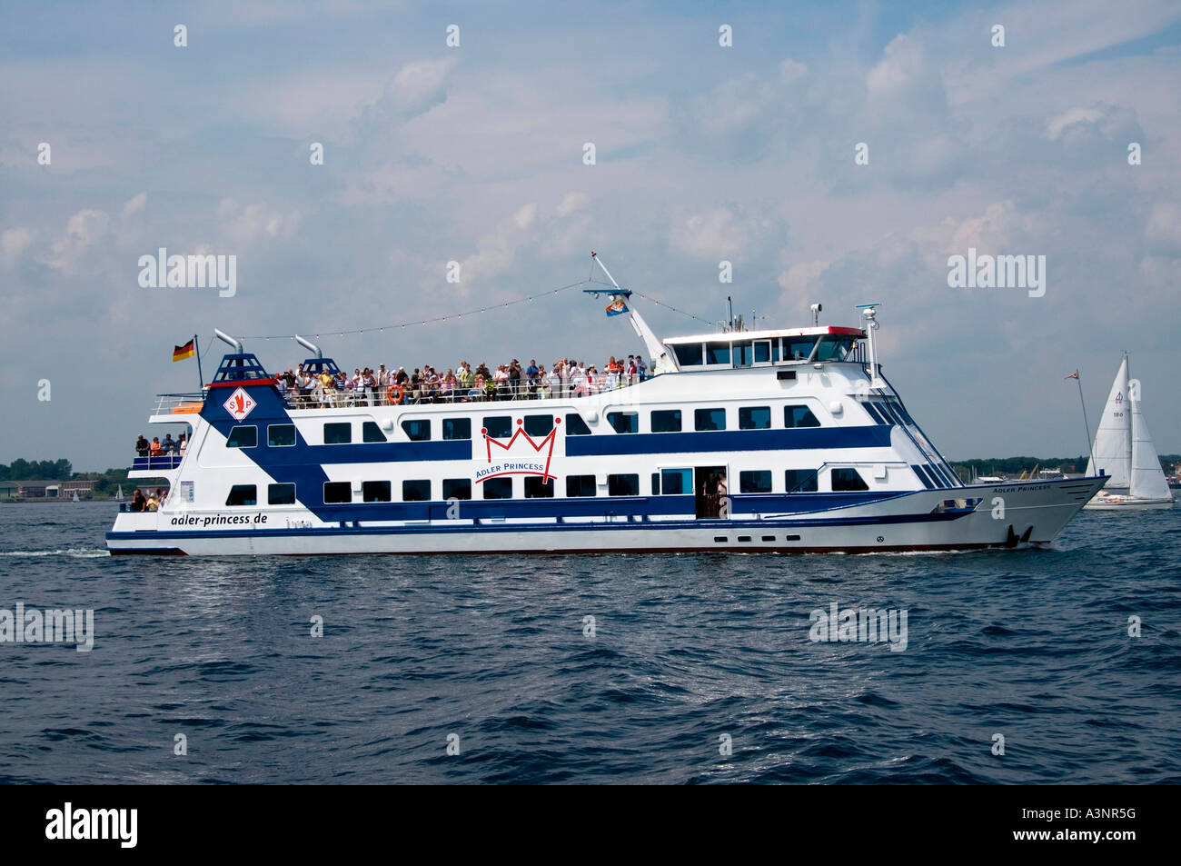 Bay of Kiel / Excursion boat Stock Photo - Alamy