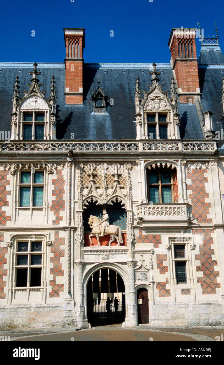 Portal of Chateau de Blois / Blois Stock Photo - Alamy