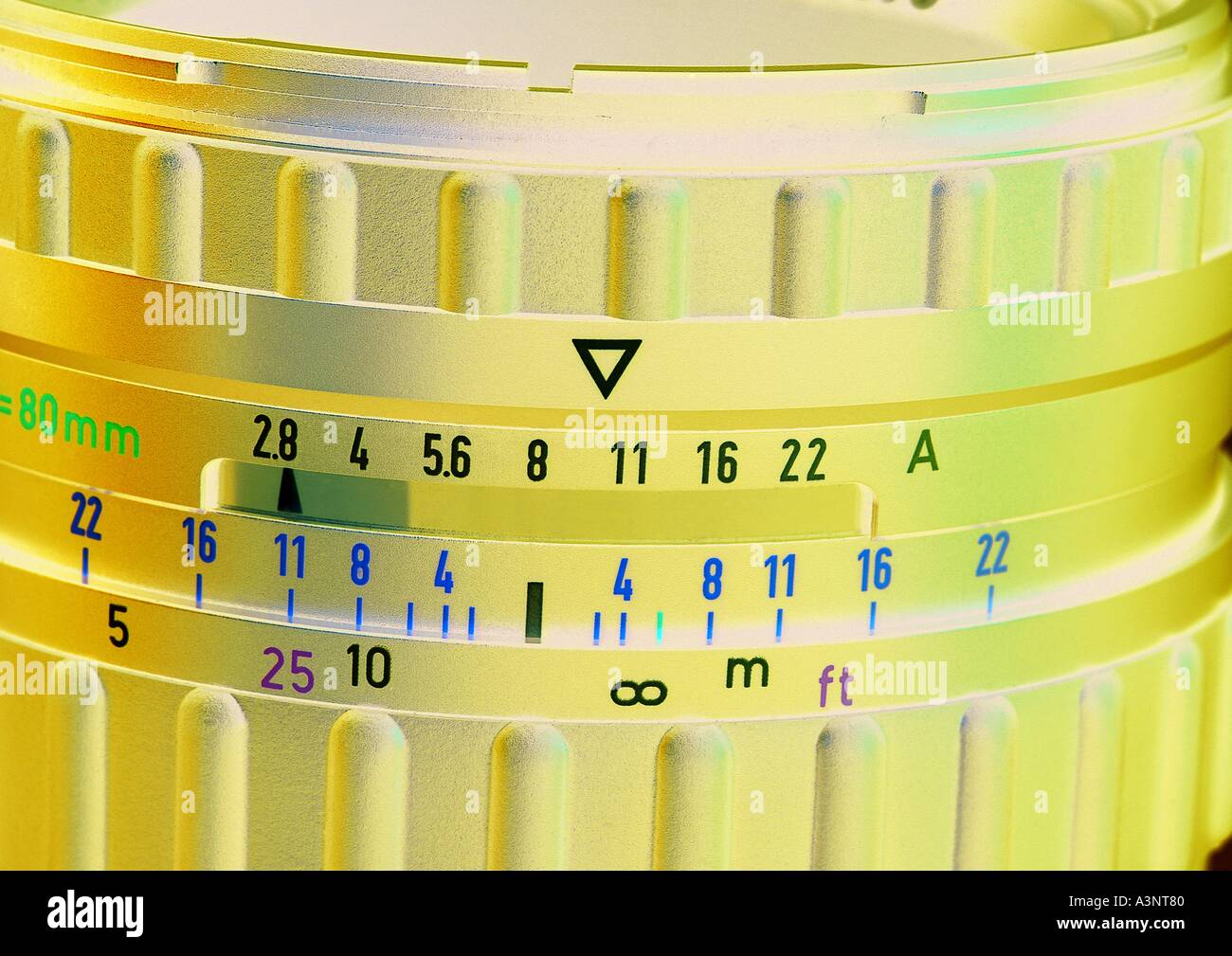 Camera lens markings hi-res stock photography and images - Alamy