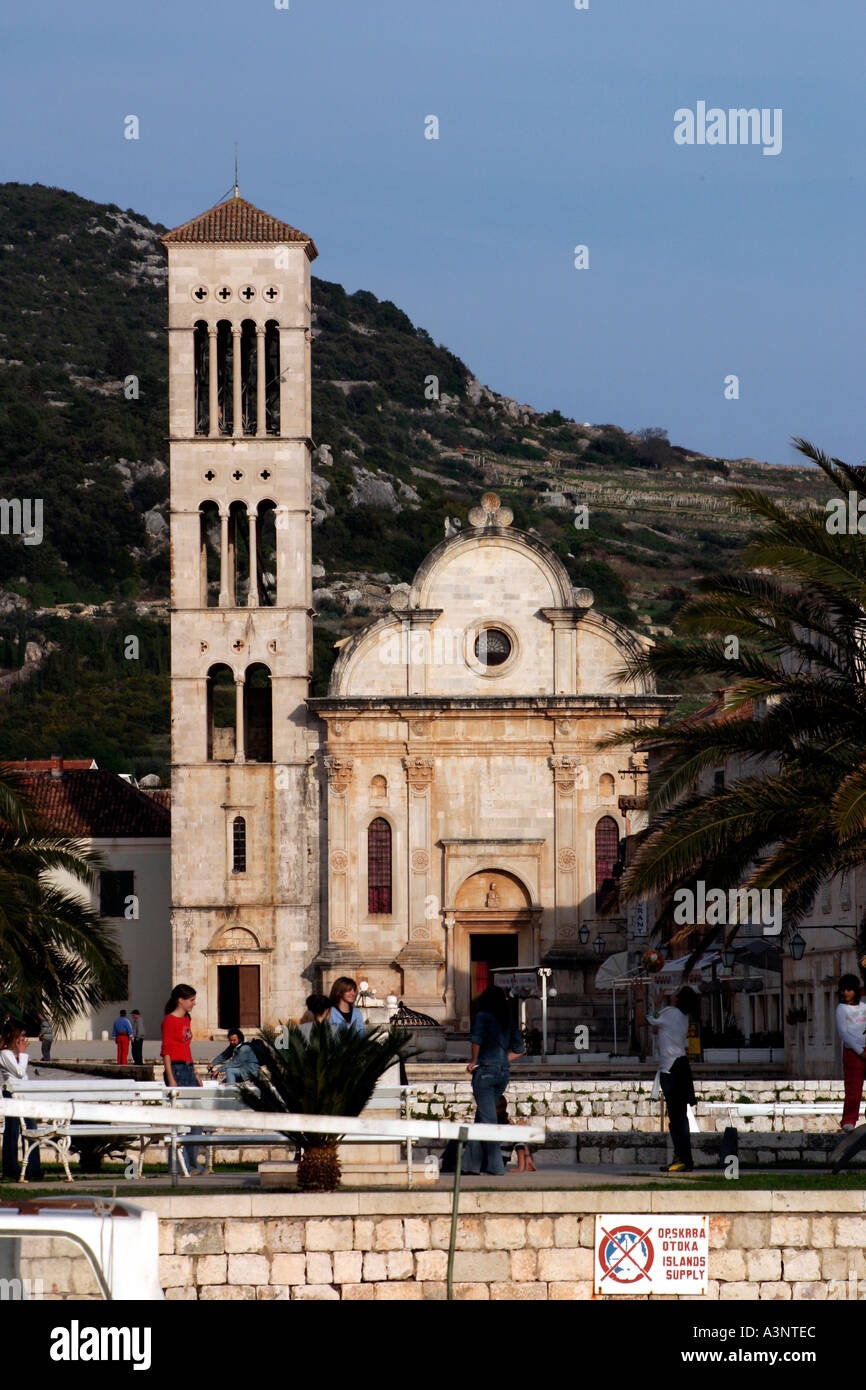 Cathedral of St Stephen Hvar Town Hvar Island Croatia Stock Photo - Alamy
