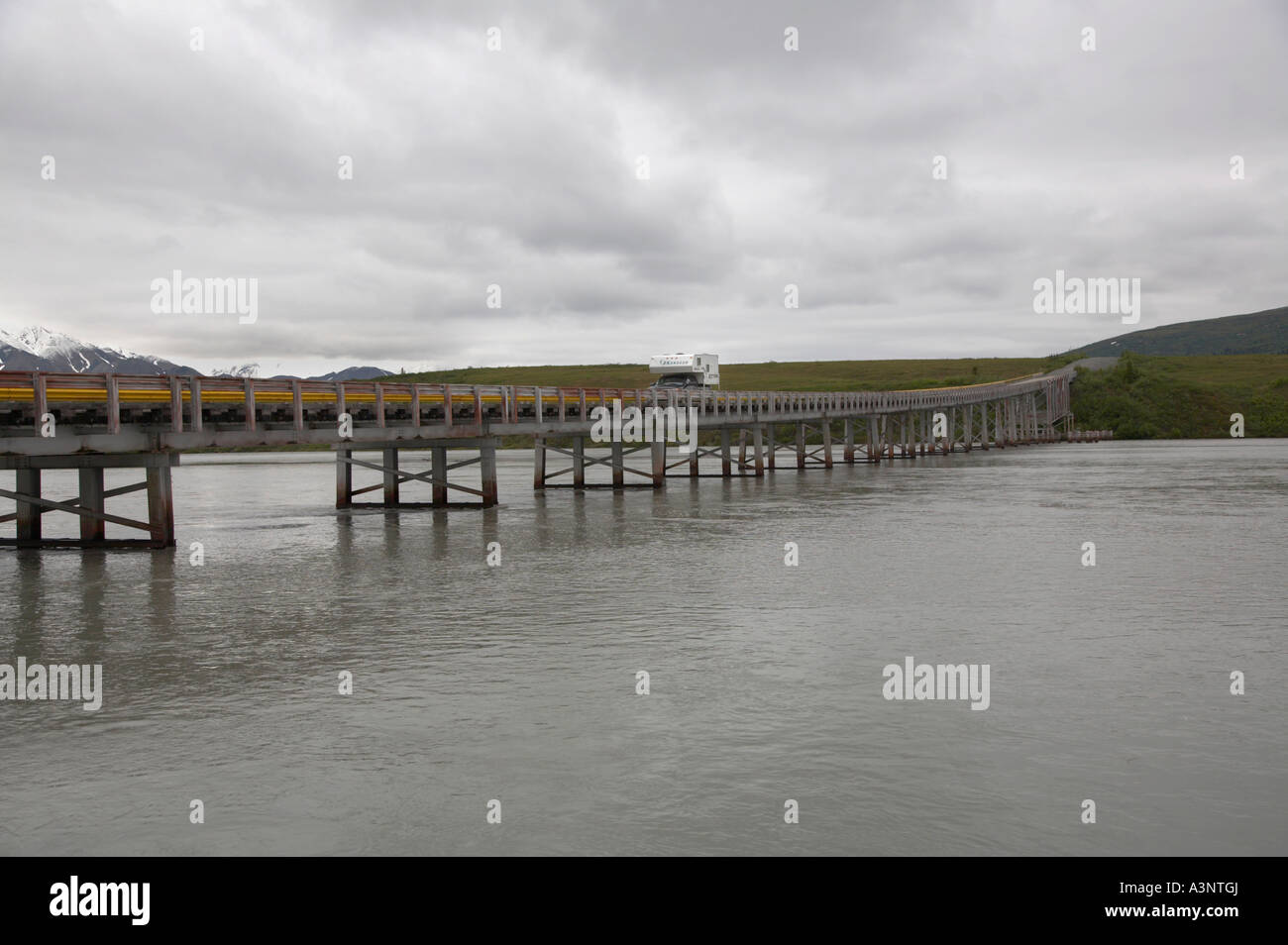 Susitna River Bridge on the Denali Highway, Alaska Stock Photo - Alamy