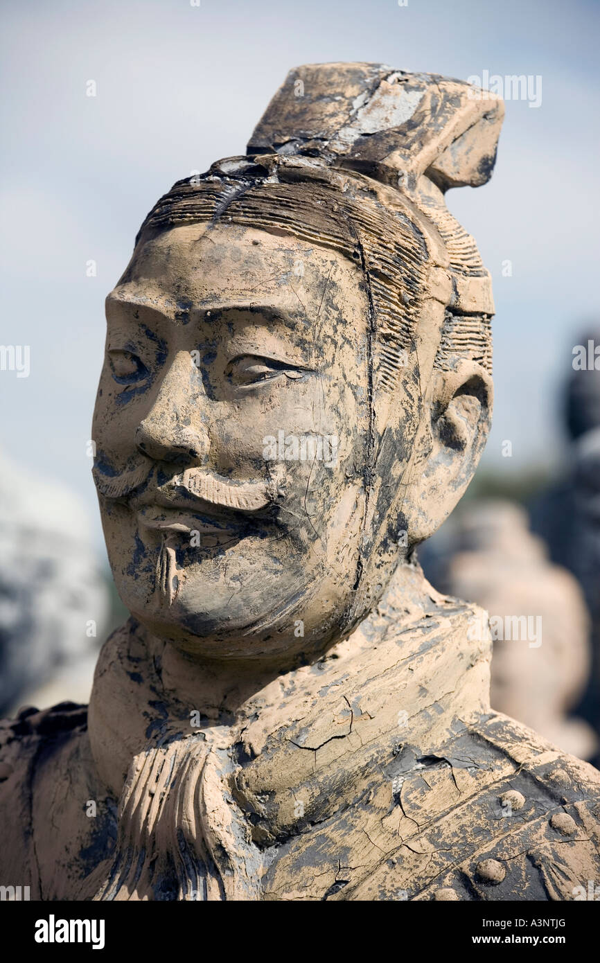 Exact replica of a member of Chinese Emperor Qin terracotta army in the ...
