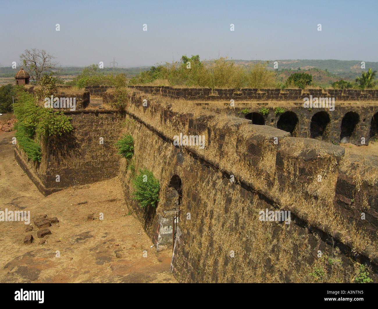 Portuguese fort in the Goa state, in India Stock Photo - Alamy
