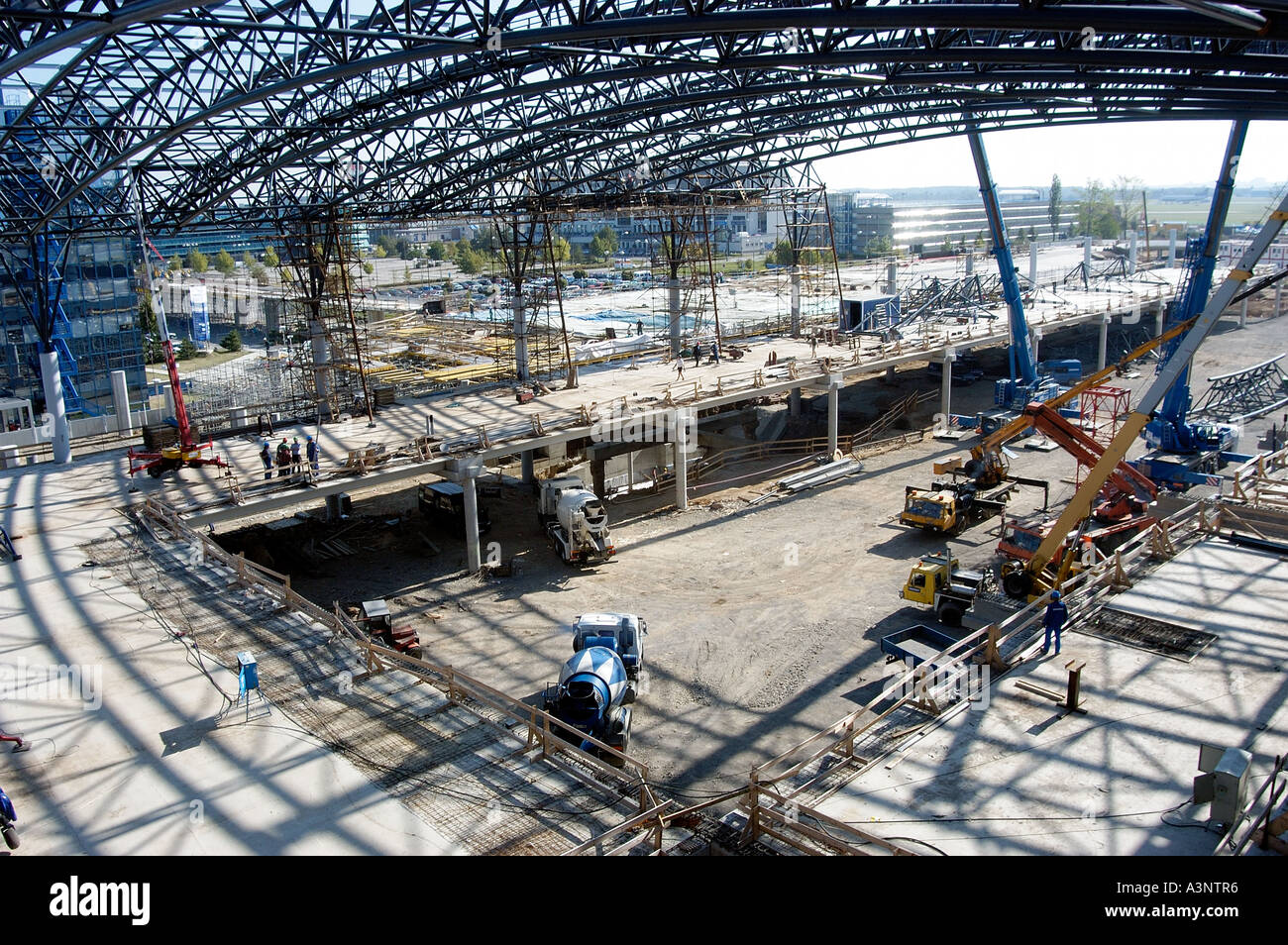 Airport Ruzyne Prague Czech Republic building new terminal Stock Photo ...