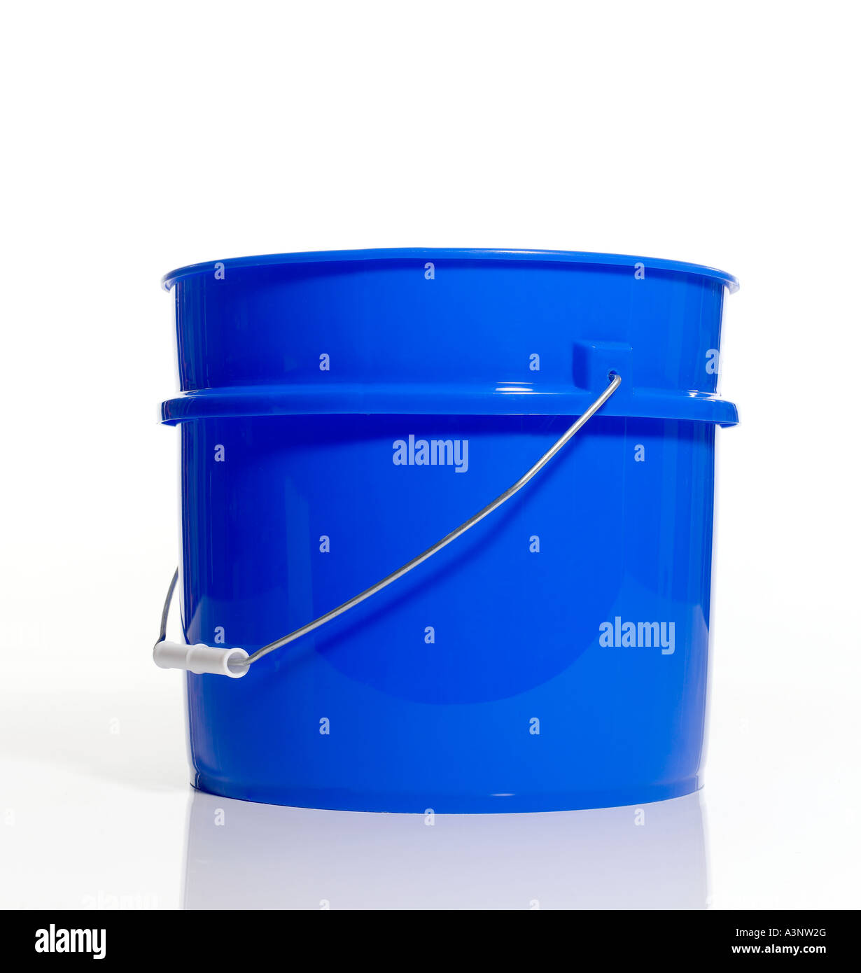 Blue plastic Bucket Stock Photo - Alamy