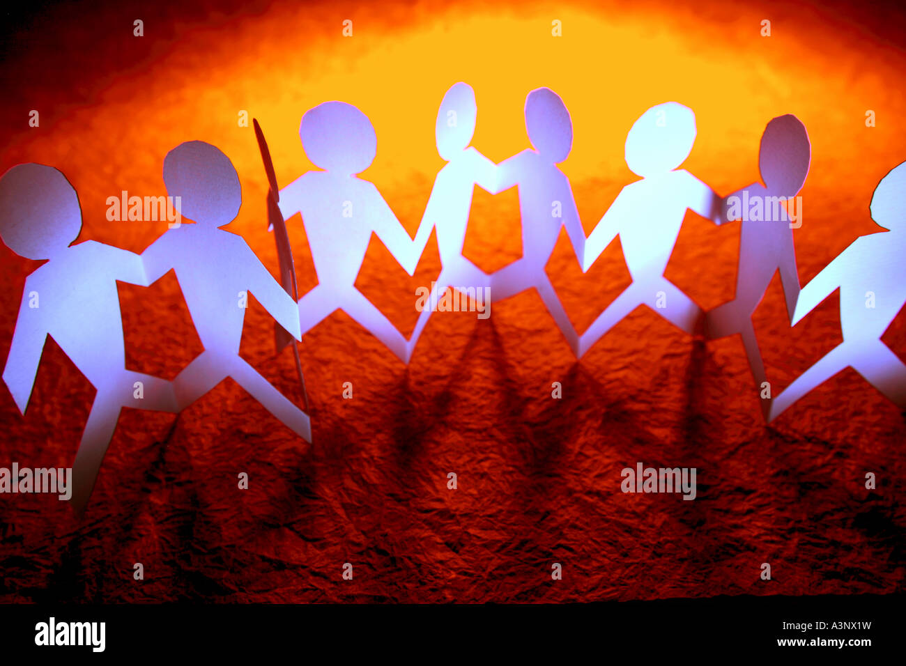 Still life of team working together in unity Stock Photo - Alamy