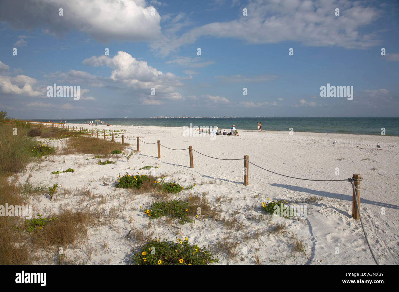 Lighthouse Beach on Sanibel Island on the Gulf Coast of Florida Stock ...