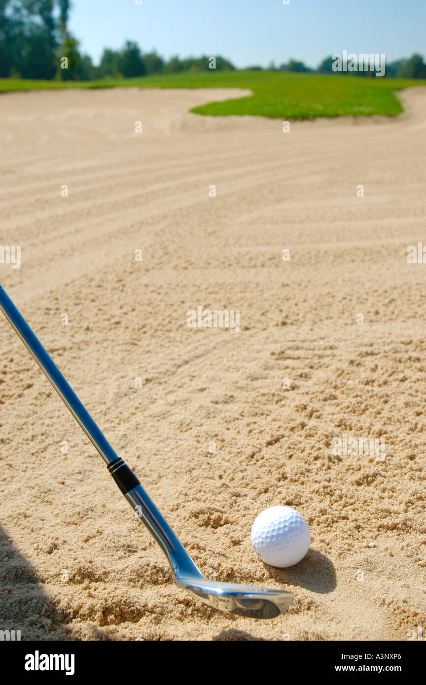 golf ball and golf club Stock Photo - Alamy