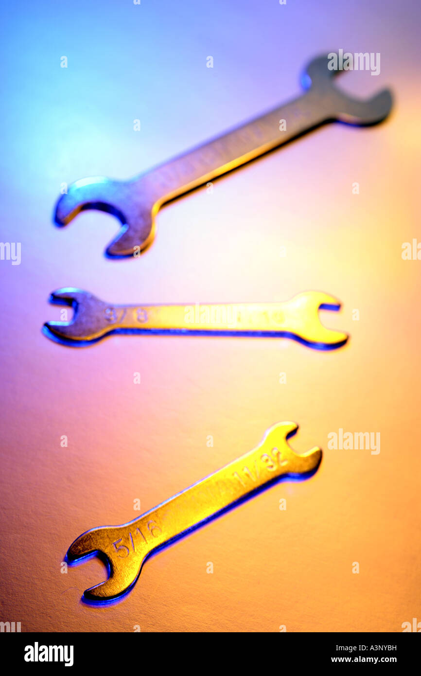 Three spanners hi-res stock photography and images - Alamy