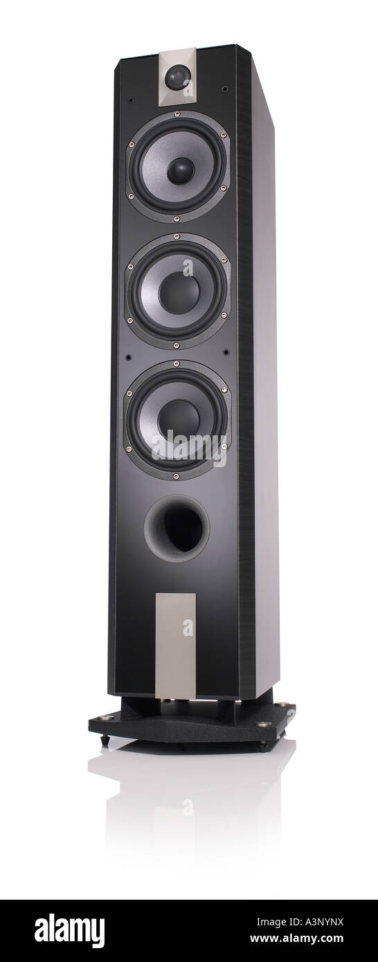 Audio Speaker Tower Stock Photo - Alamy