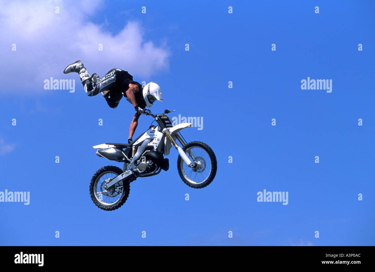 Motorcycle display at Clapham Common London Stock Photo - Alamy