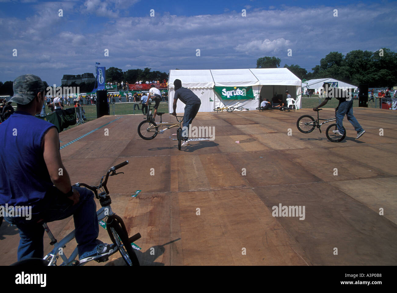 Sprite urban games Clapham Common bmx display Stock Photo - Alamy