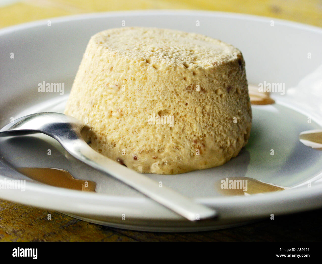 Simple Italian dessert coffee semifreddo half frozen creamy coffee ...